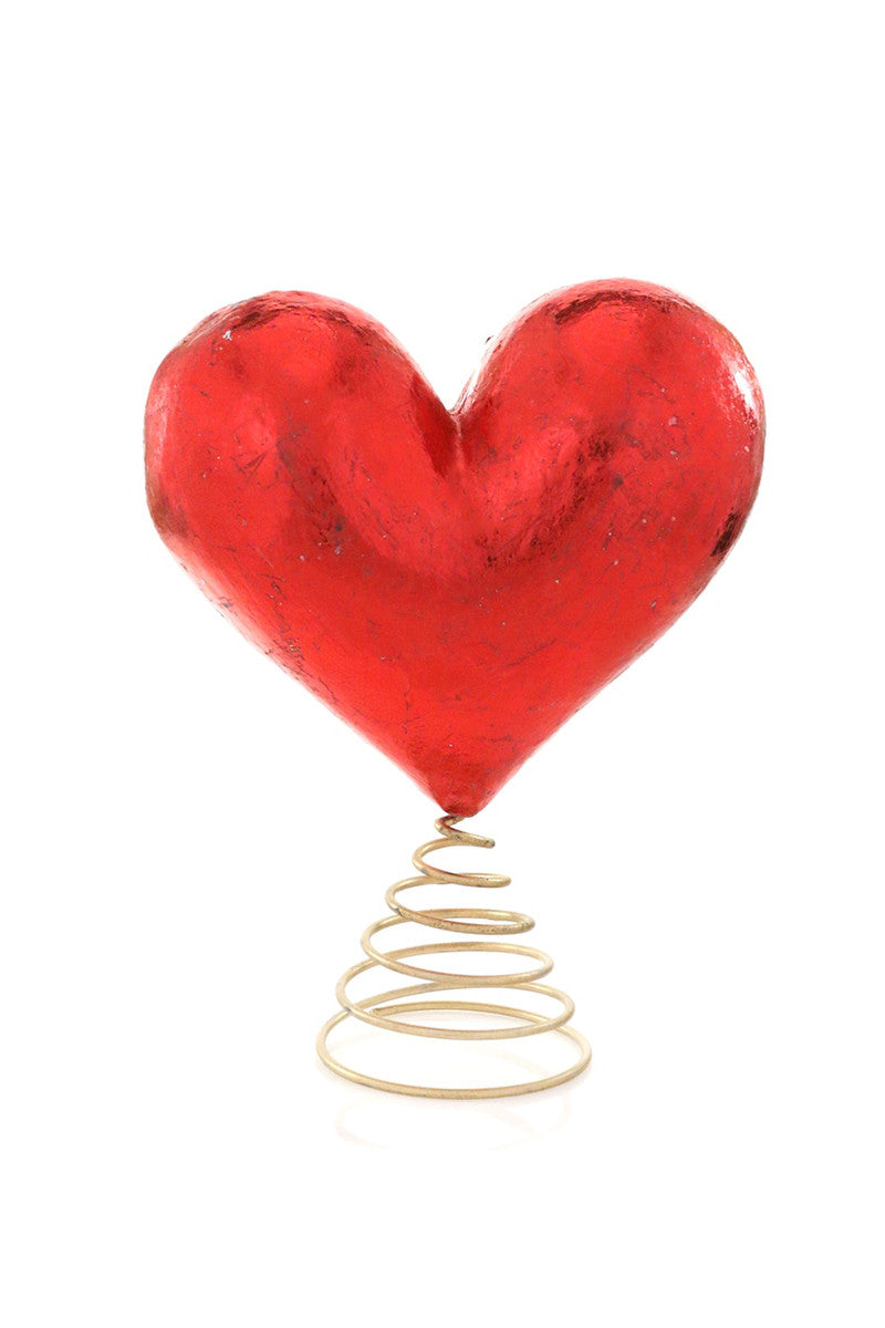 Heart Tree Topper, red leaf – Woody's Mercantile